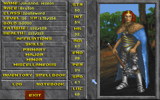 Screenshot of The Elder Scrolls: Daggerfall (Demo Version) (DOS, 1995 ...
