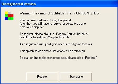 Screenshot of Archibald's TriTris (Windows, 2001) - MobyGames