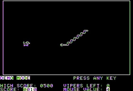 Screenshot of Viper (Apple II, 1982) - MobyGames
