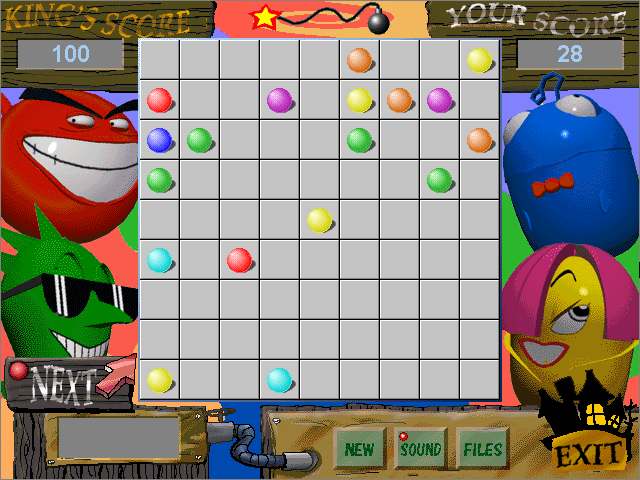 Screenshot of Golly! Ghosts! Goal! (Windows 3.x, 1996) - MobyGames