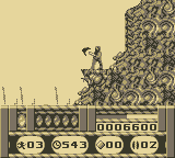 Screenshot of Universal Soldier (Game Boy, 1992) - MobyGames