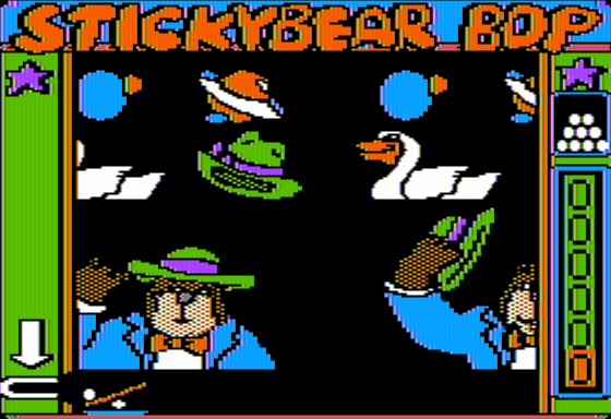 Screenshot of Stickybear Bop (Apple II, 1982) - MobyGames