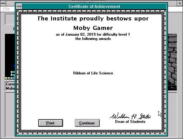 Screenshot of Microsoft Encarta (Included game) (Windows 16-bit, 1993 ...