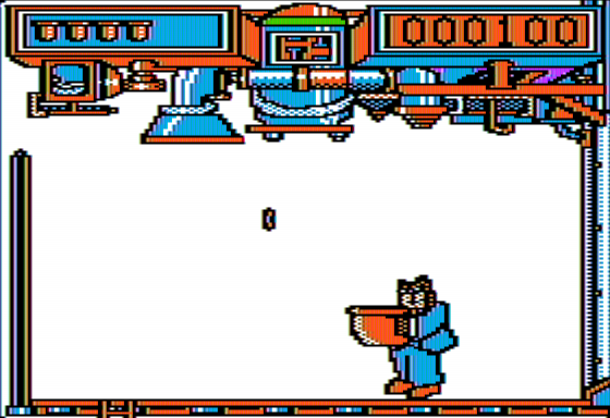 Screenshot of Stickybear: Basket Bounce (Apple II, 1983) - MobyGames