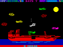 Screenshot of Destructo (ZX Spectrum, 1987) - MobyGames