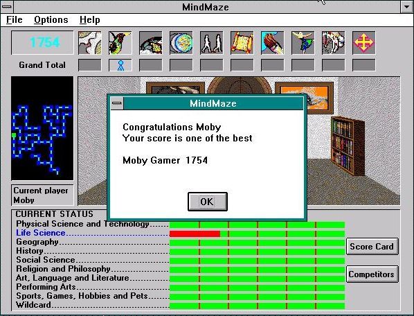 Screenshot of Microsoft Encarta (Included game) (Windows 3.x, 1993 ...