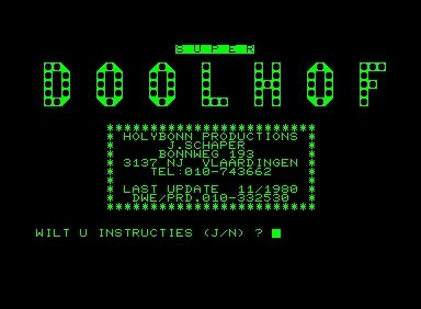 Super Doolhof (1980) - MobyGames