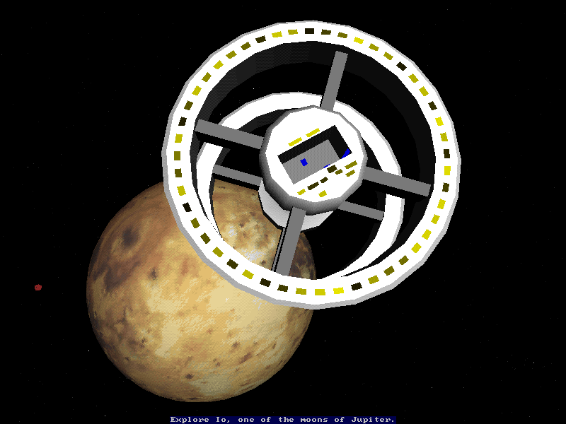 Screenshot of Microsoft Space Simulator (DOS, 1994) - MobyGames