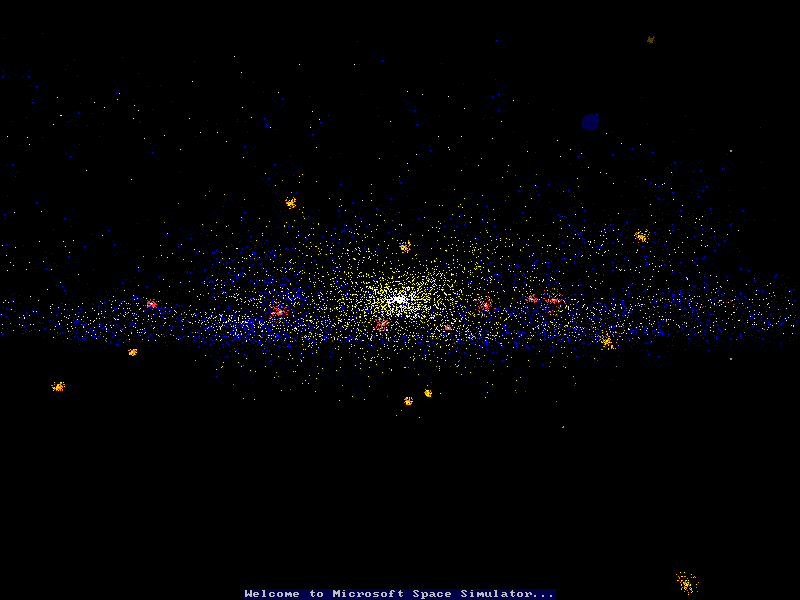Screenshot of Microsoft Space Simulator (DOS, 1994) - MobyGames