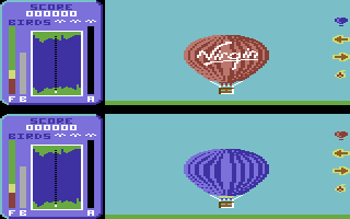Screenshot of Trans-Atlantic Balloon Challenge: The Game (Commodore 64 ...