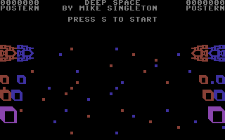 Screenshot of 3 Deep Space (Commodore 64, 1983) - MobyGames