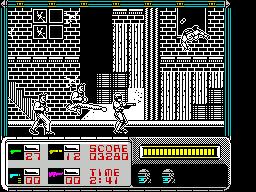 Screenshot of RoboCop (ZX Spectrum, 1988) - MobyGames