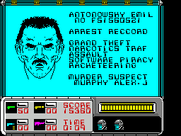 Screenshot of RoboCop (ZX Spectrum, 1988) - MobyGames