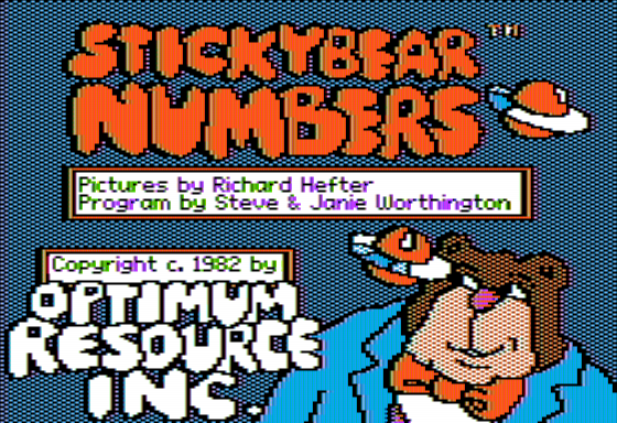 Stickybear: Numbers (1982) - MobyGames