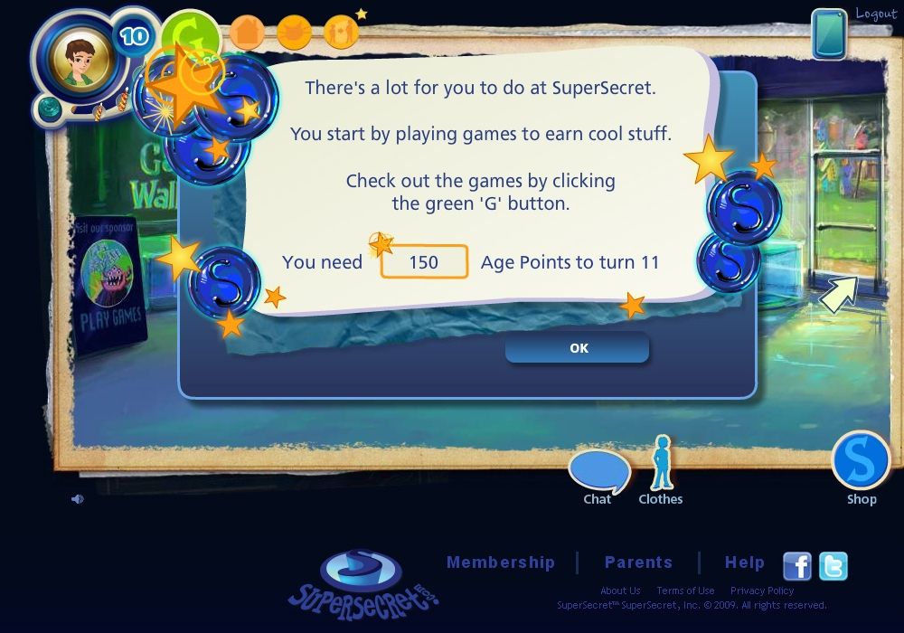 Screenshot of SuperSecret (Browser, 2009) - MobyGames