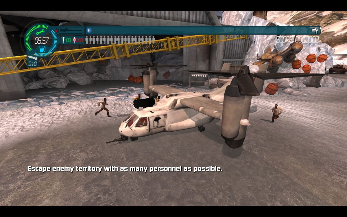 Screenshot of Choplifter HD: Ostrich Chopper (Windows, 2012) - MobyGames