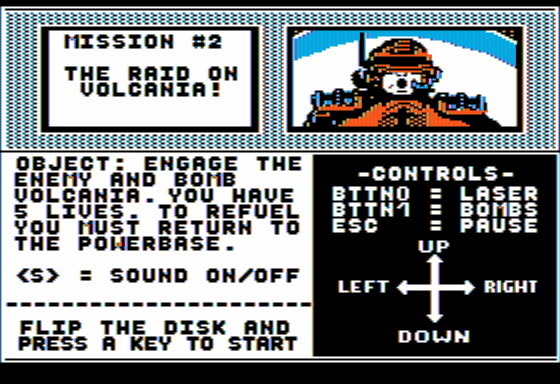 Screenshot of Captain Power and the Soldiers of the Future (Apple II ...
