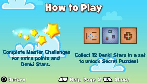 Screenshot of Denki Blocks! (PSP, 2011) - MobyGames