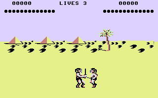 Screenshot of Fighting Warrior (Commodore 16, Plus/4, 1985) - MobyGames
