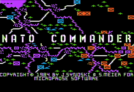 Screenshot of NATO Commander (Apple II, 1983) - MobyGames