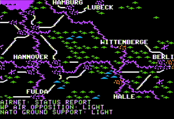 Screenshot of NATO Commander (Apple II, 1983) - MobyGames