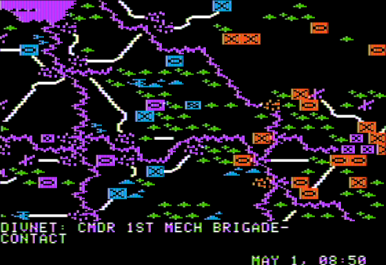 Screenshot of NATO Commander (Apple II, 1983) - MobyGames