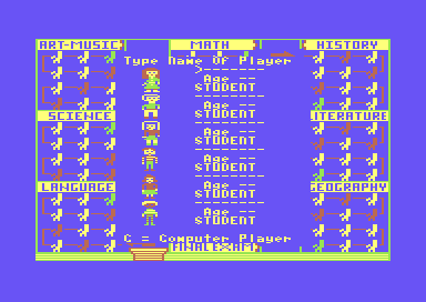 Screenshot of Go to the Head of the Class (Commodore 64, 1988) - MobyGames