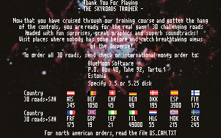 Screenshot of SkyRoads (DOS, 1993) - MobyGames