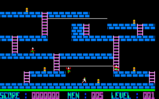 Screenshot of Lode Runner (Sharp X1, 1983) - MobyGames