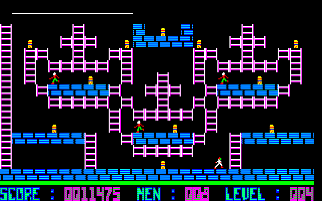 Screenshot of Lode Runner (Sharp X1, 1983) - MobyGames