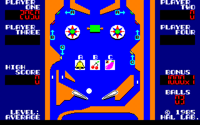 Screenshot of Rollerball (Sharp X1, 1984) - MobyGames