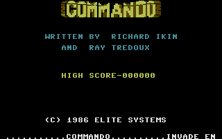 Commando screenshots - MobyGames