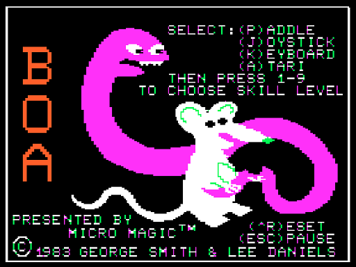 Boa (1983) - MobyGames