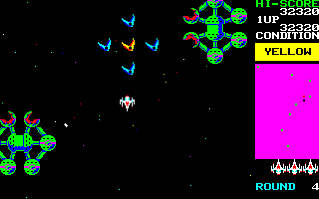 Screenshot of Bosconian (Sharp X1, 1981) - MobyGames