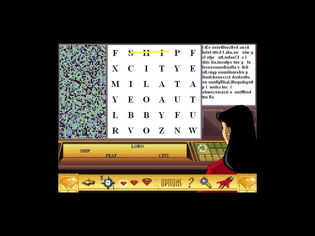 Screenshot of Superman Activity Center: Hidden Profiles (Windows 3.x ...