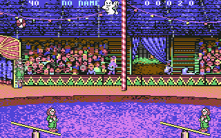 Screenshot of Circus Attractions (Commodore 64, 1989) - MobyGames