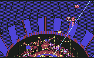 Screenshot of Circus Attractions (Commodore 64, 1989) - MobyGames