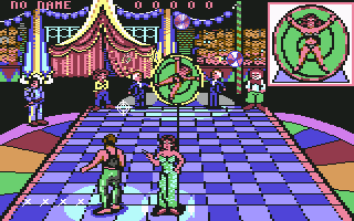 Screenshot of Circus Attractions (Commodore 64, 1989) - MobyGames