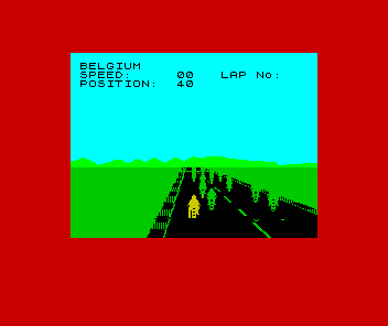 Screenshot of Full Throttle (ZX Spectrum, 1984) - MobyGames
