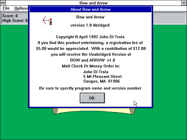 Bow and Arrow (1992) - MobyGames