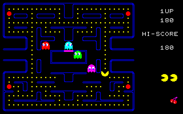 Screenshot of Pac-Man (Sharp X1, 1980) - MobyGames