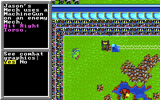 Screenshot of BattleTech: The Crescent Hawk's Inception (DOS, 1988 ...