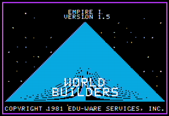 Screenshot of Empire I: World Builders (Apple II, 1981) - MobyGames