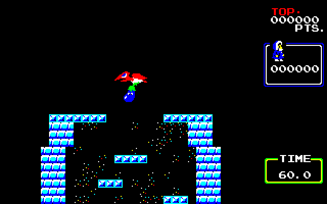 Screenshot of Ice Climber (Sharp X1, 1984) - MobyGames