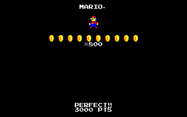 Screenshot of Punch Ball Mario Bros. (Sharp X1, 1984) - MobyGames