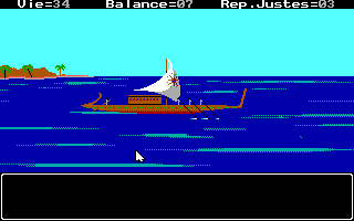 Screenshot of Le Labyrinthe des Pharaons (DOS, 1990) - MobyGames