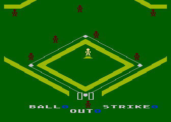 Screenshot of Baseball (Atari 8-bit, 1983) - MobyGames