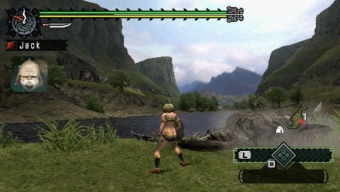 Screenshot of Monster Hunter: Freedom (PSP, 2006) - MobyGames