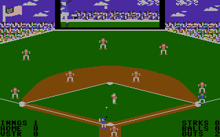 Screenshot of The Slugger (Commodore 16, Plus/4, 1985) - MobyGames