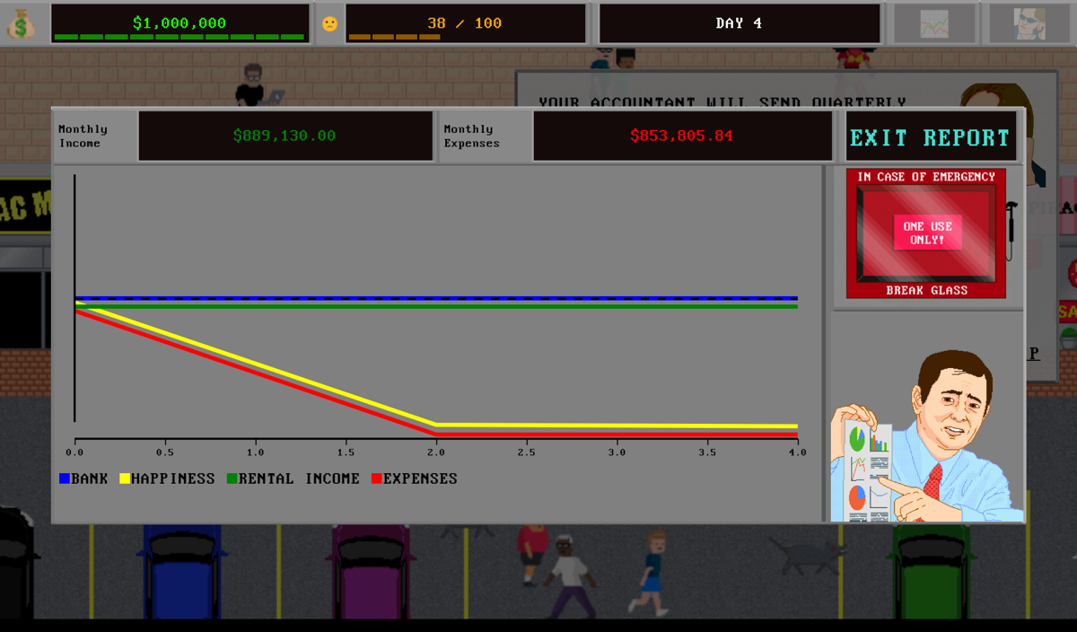 Screenshot of The American Mall Game: A 2018 Retail Challenge (Browser ...
